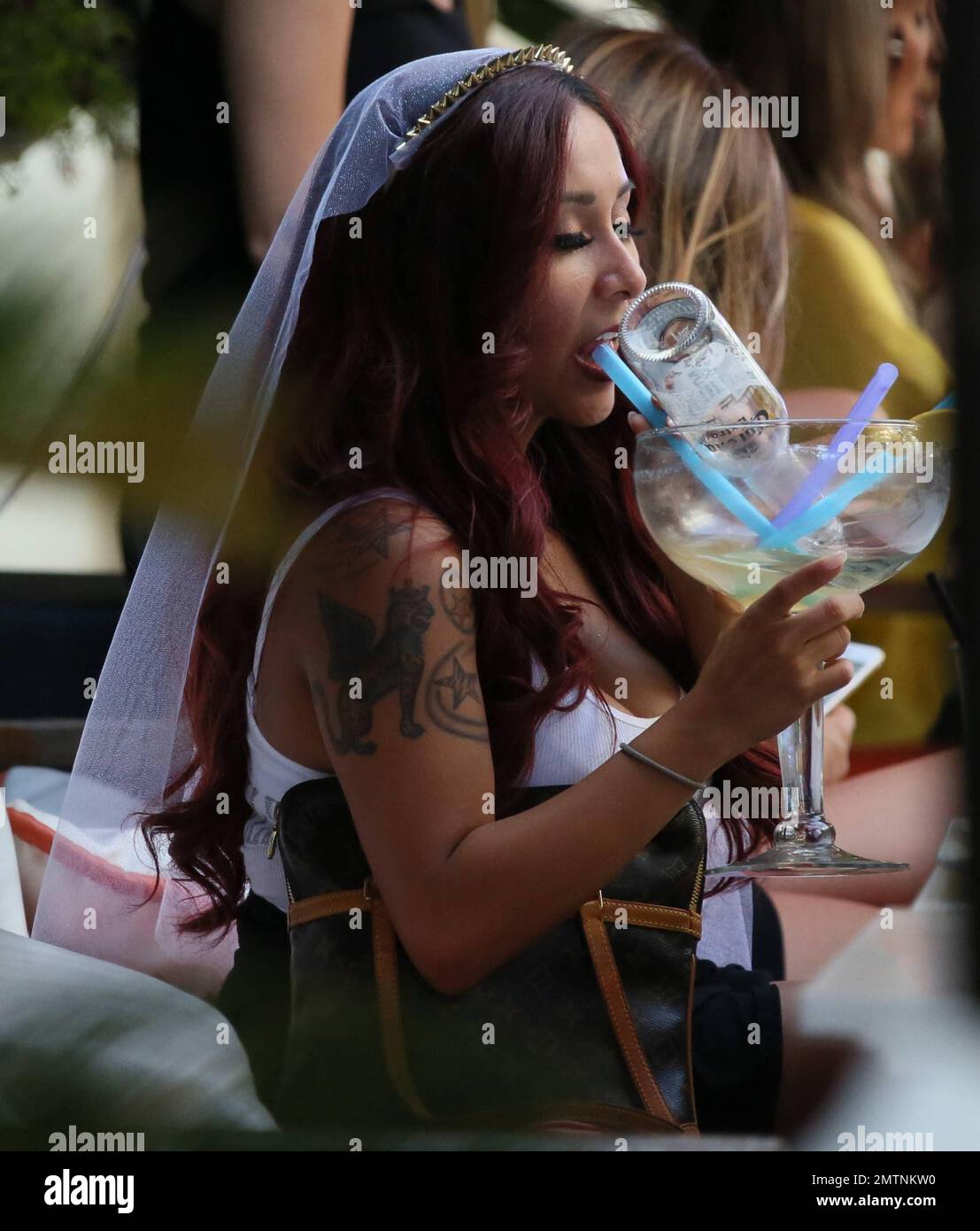 Snooki Polizzi and JWoww get their drink on in Miami beach.The duo ...