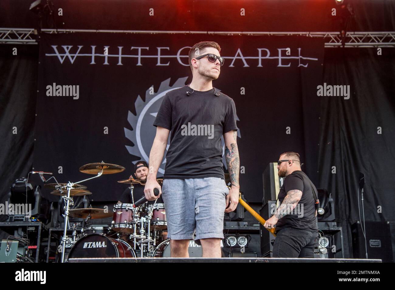 Phil Bozeman of Whitechapel performs at Rock On The Range Music ...