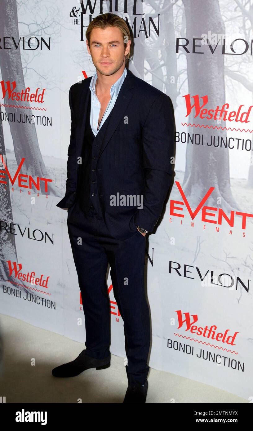 Chris Hemsworth at the Australian premiere of "Snow White and the ...