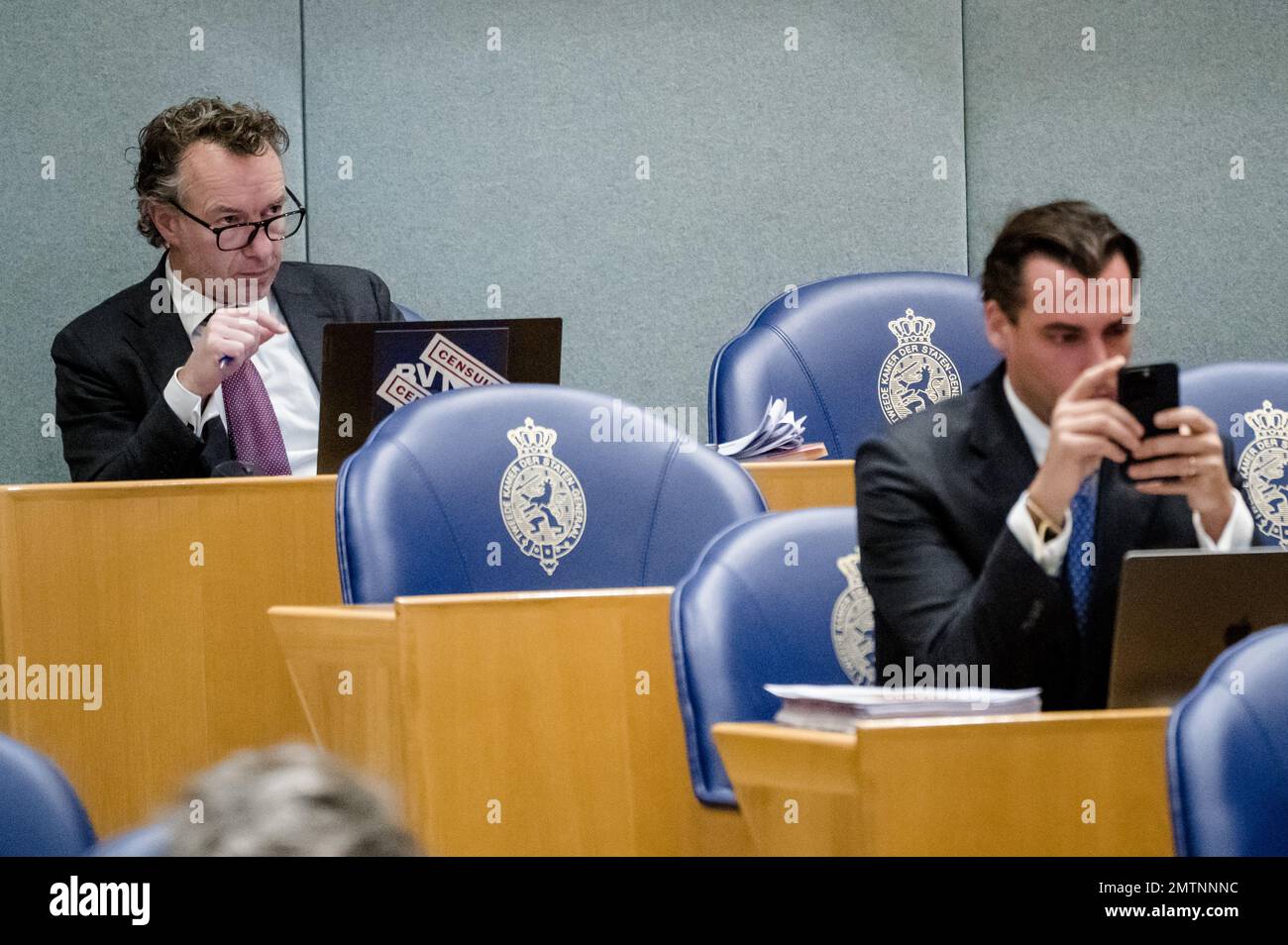 THE HAGUE - Wybren van Haga (Groep Van Haga) and Thierry Baudet (FvD ...