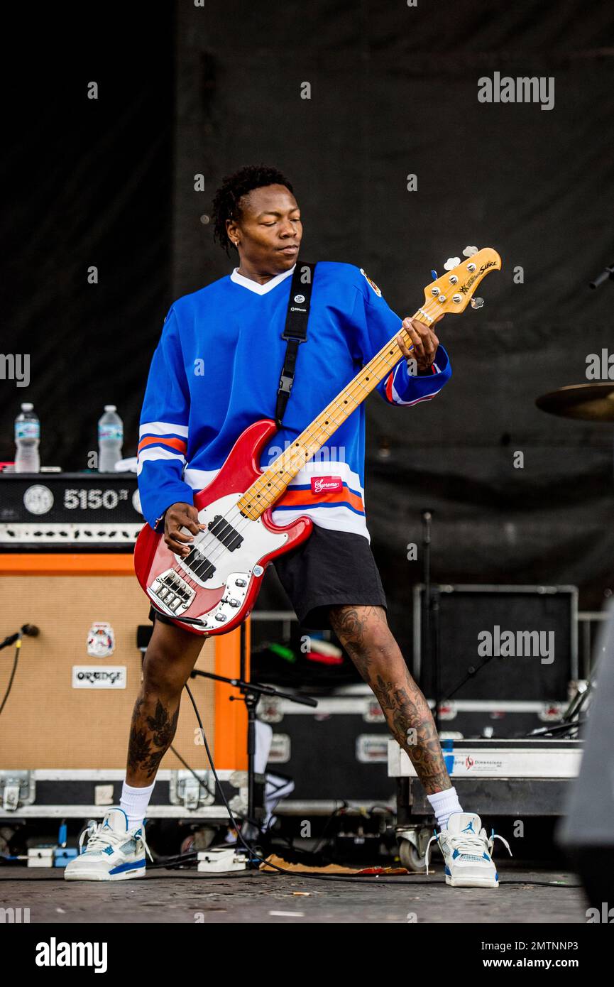 Franz Lyons of Turnstile performs at Rock On The Range Music Festival ...
