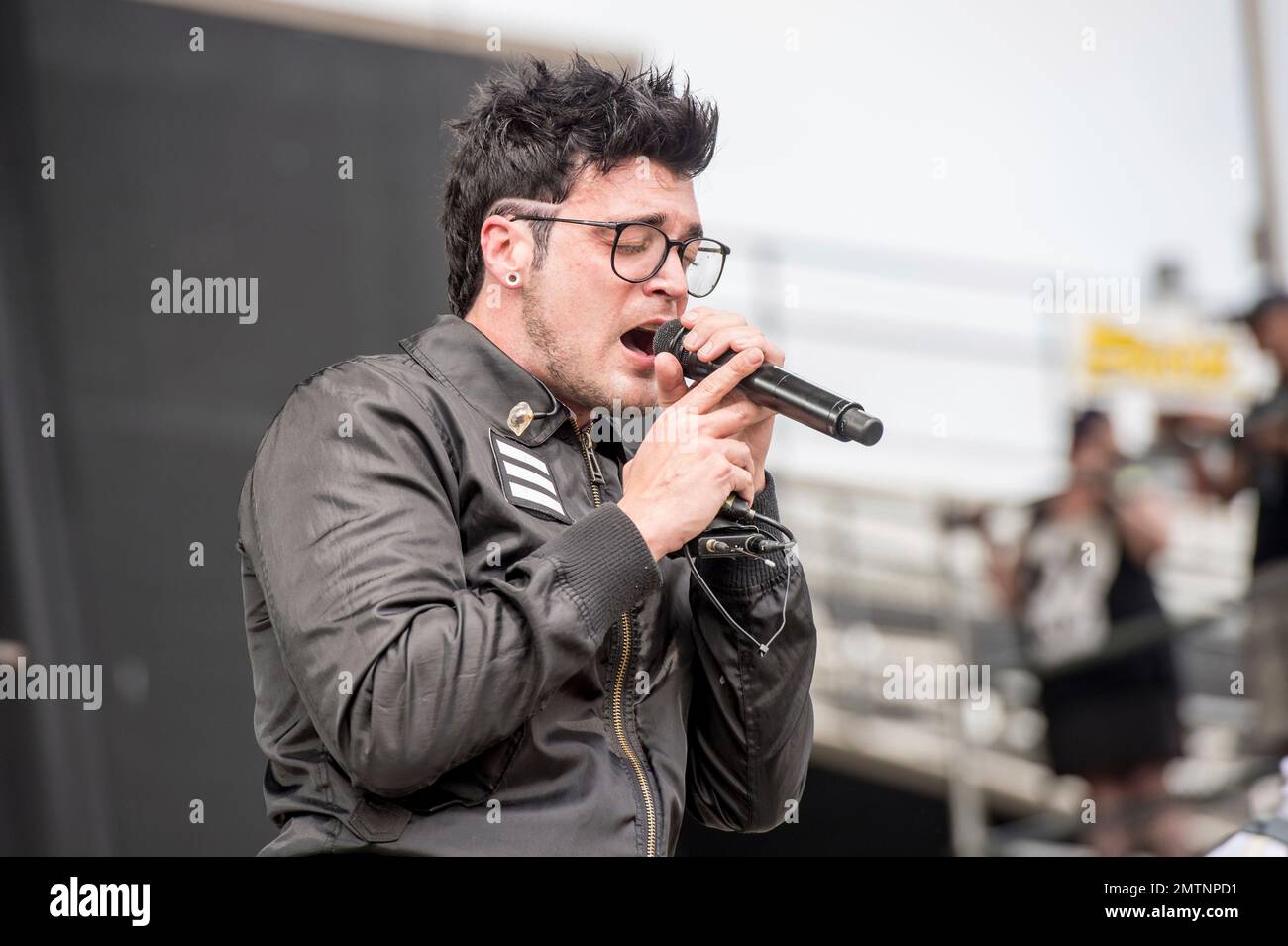 Dustin Bates of Starset performs at Rock On The Range Music Festival on ...