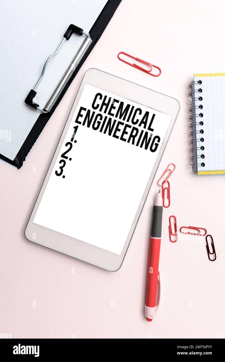 Inspiration showing sign Chemical Engineering. Concept meaning ...