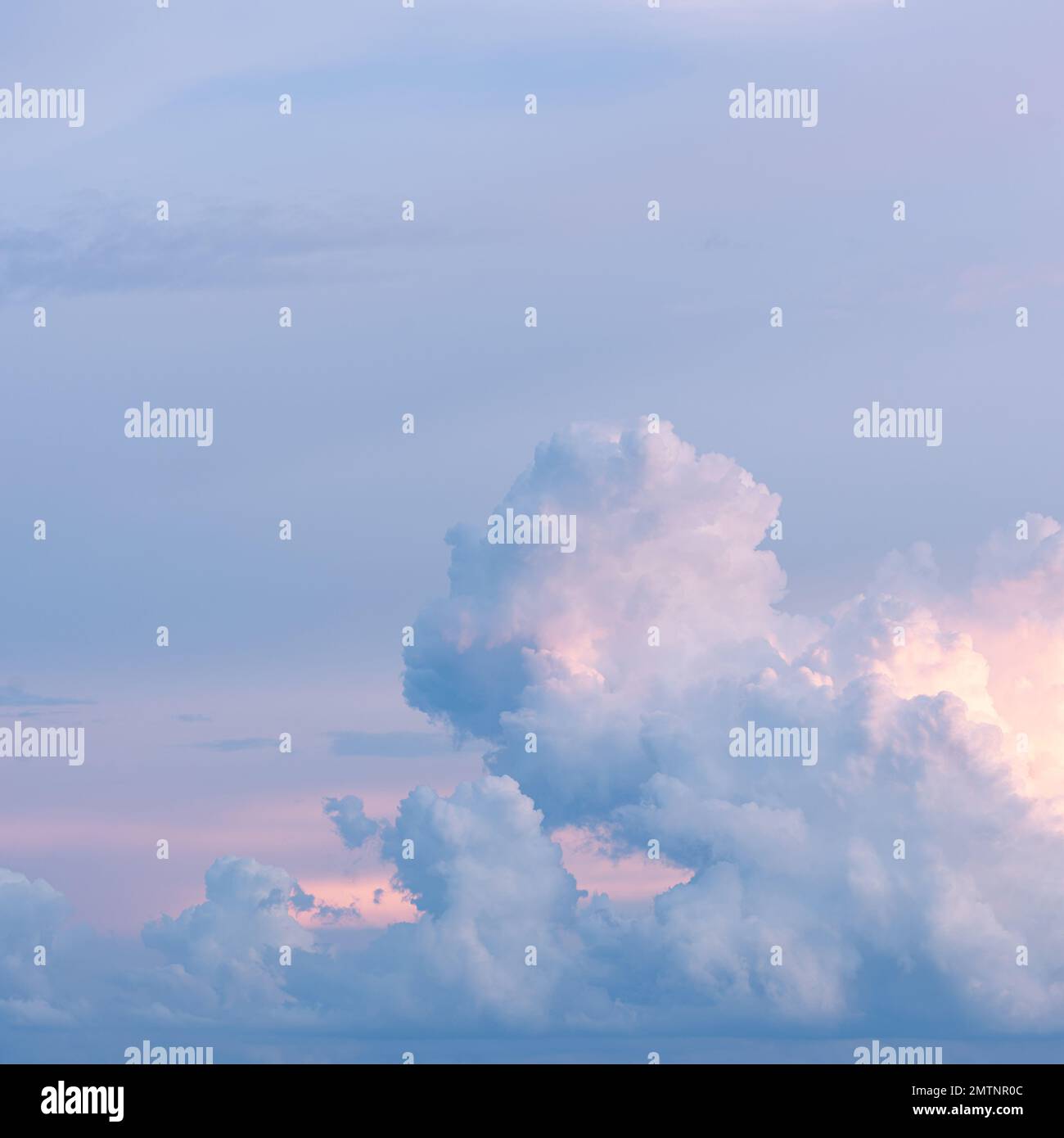 beautiful twilight golden hour sunset and cloud with pastel color ...