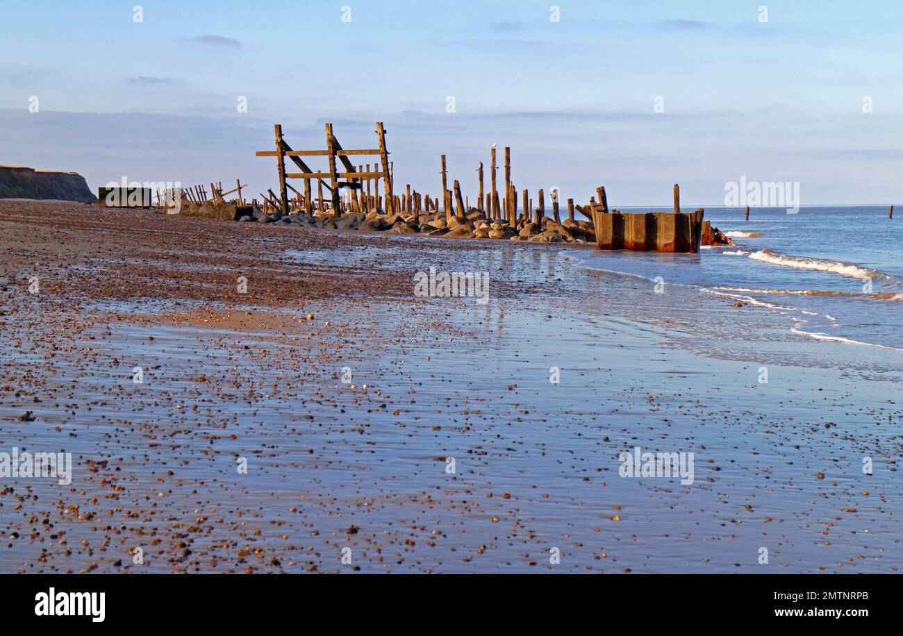 Erosion behind old defences hi-res stock photography and images - Alamy
