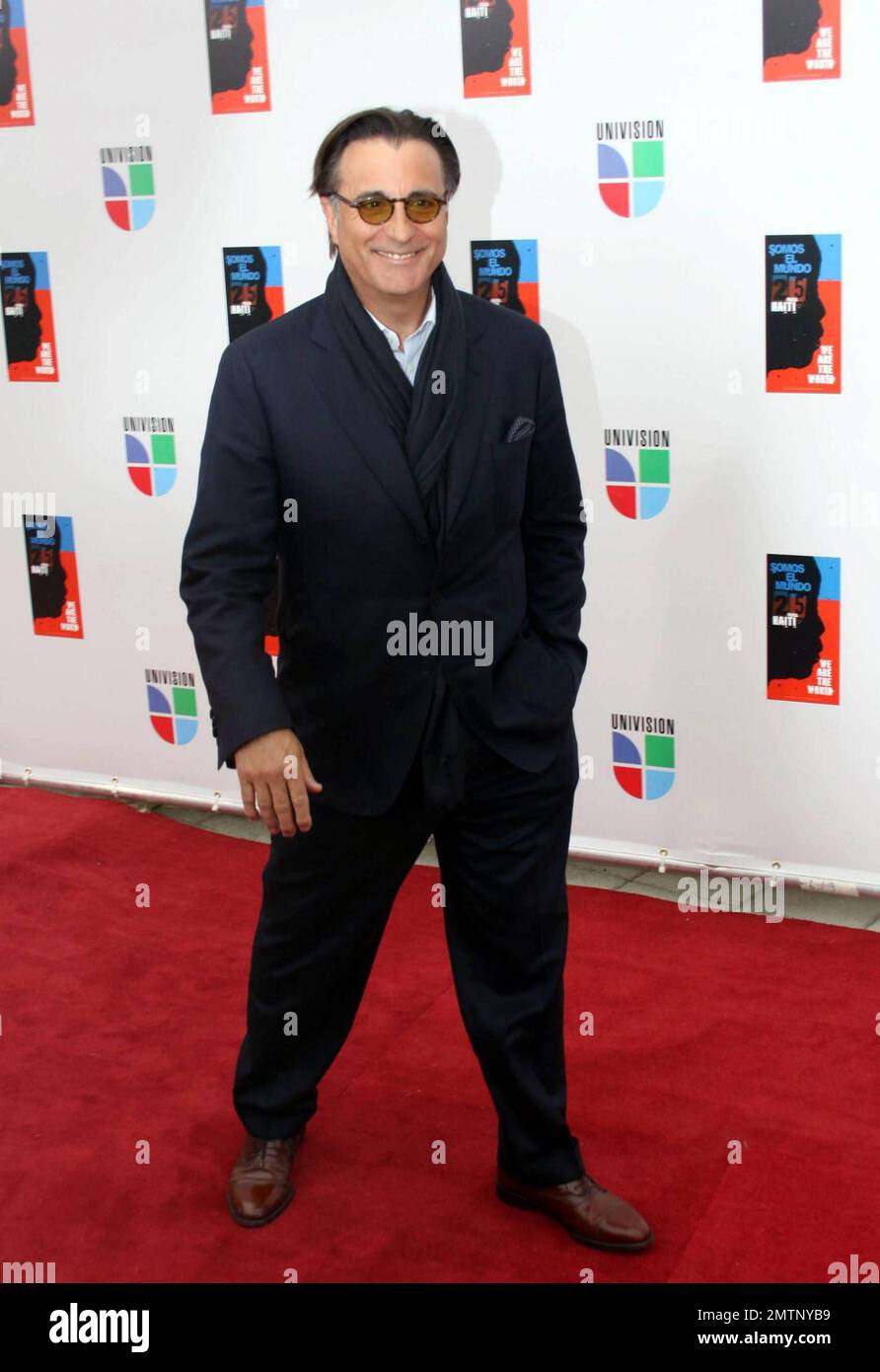 Andy Garcia at the epic recording of "Somos El Mundo," the Spanish ...