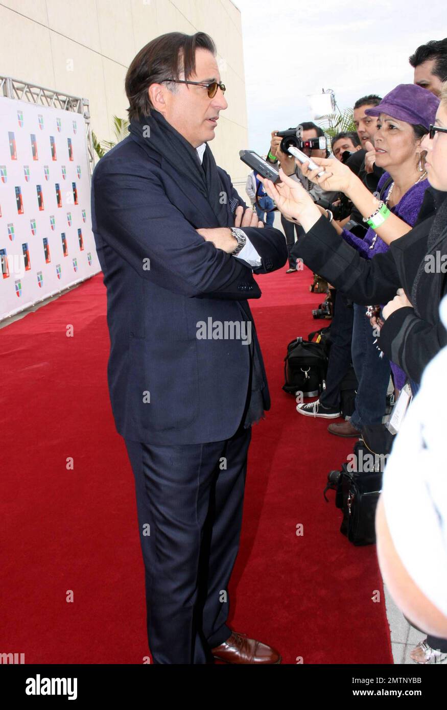 Andy Garcia at the epic recording of "Somos El Mundo," the Spanish ...