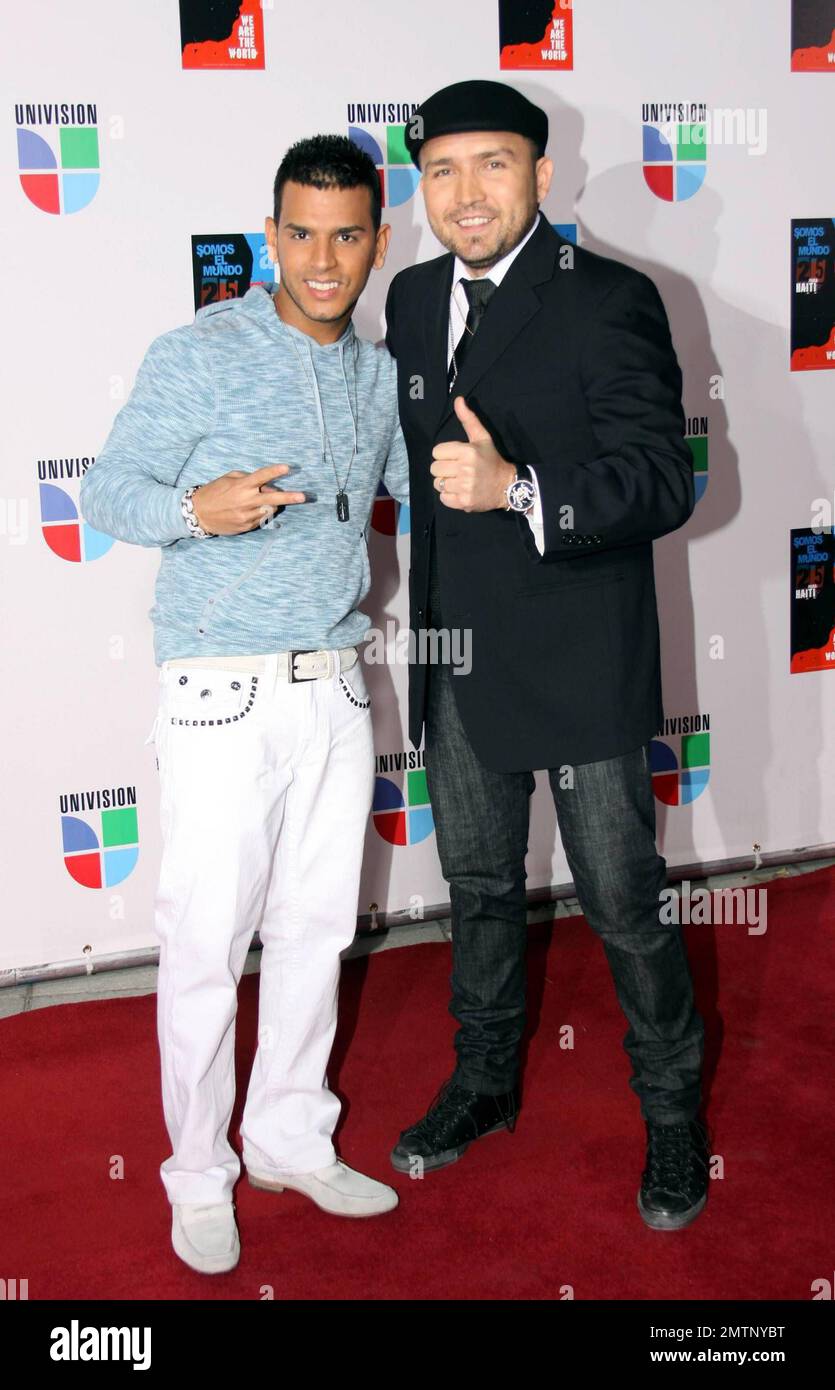Tito El Bambino at the epic recording of "Somos El Mundo," the Spanish ...