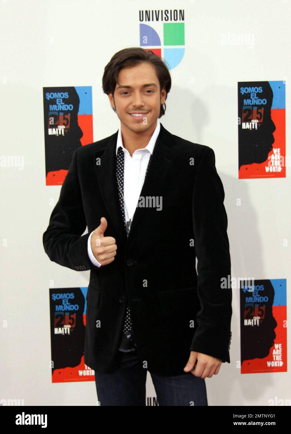 Pee Wee at the epic recording of "Somos El Mundo," the Spanish-language ...