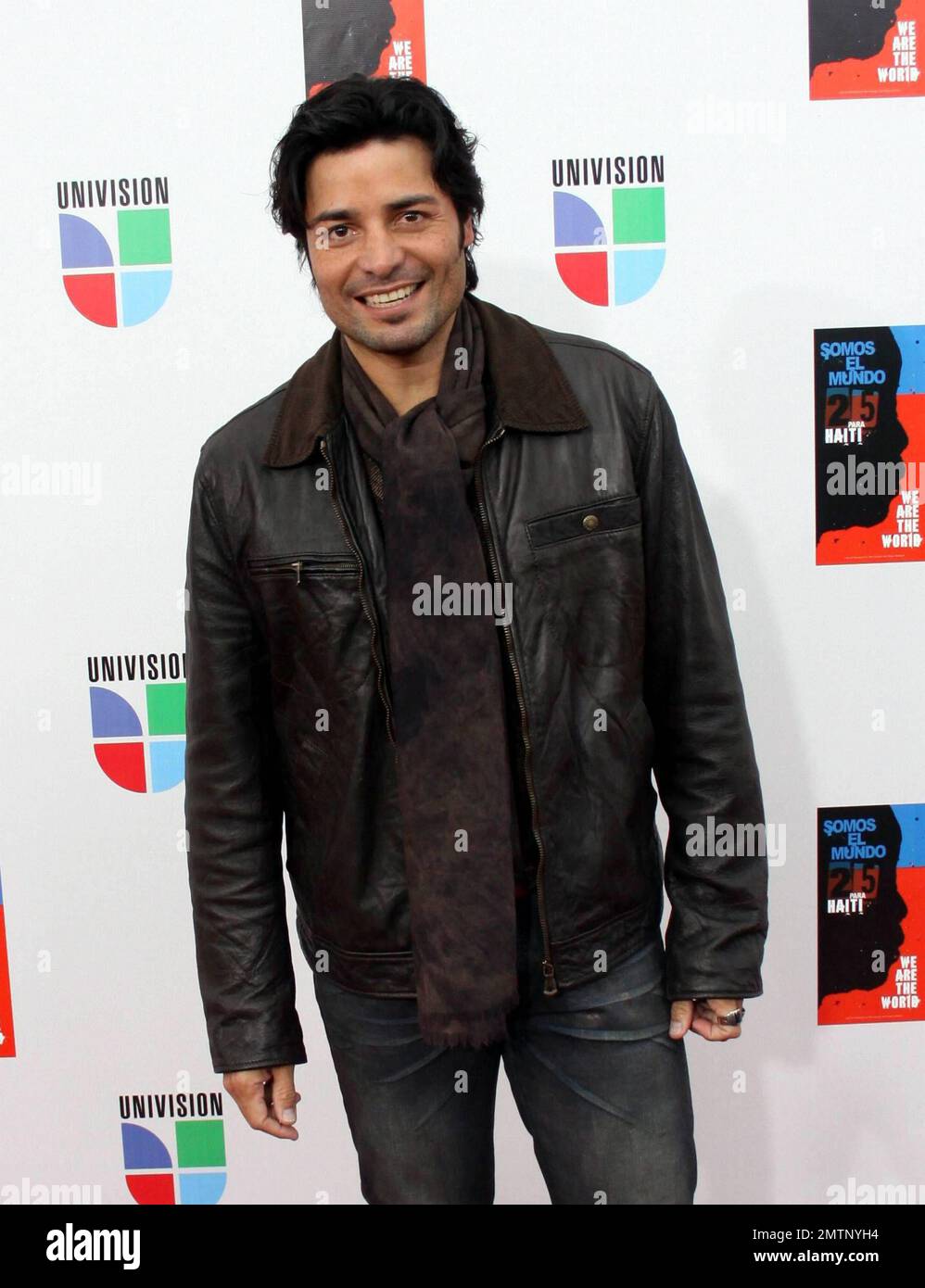 Chayanne at the epic recording of "Somos El Mundo," the Spanish ...