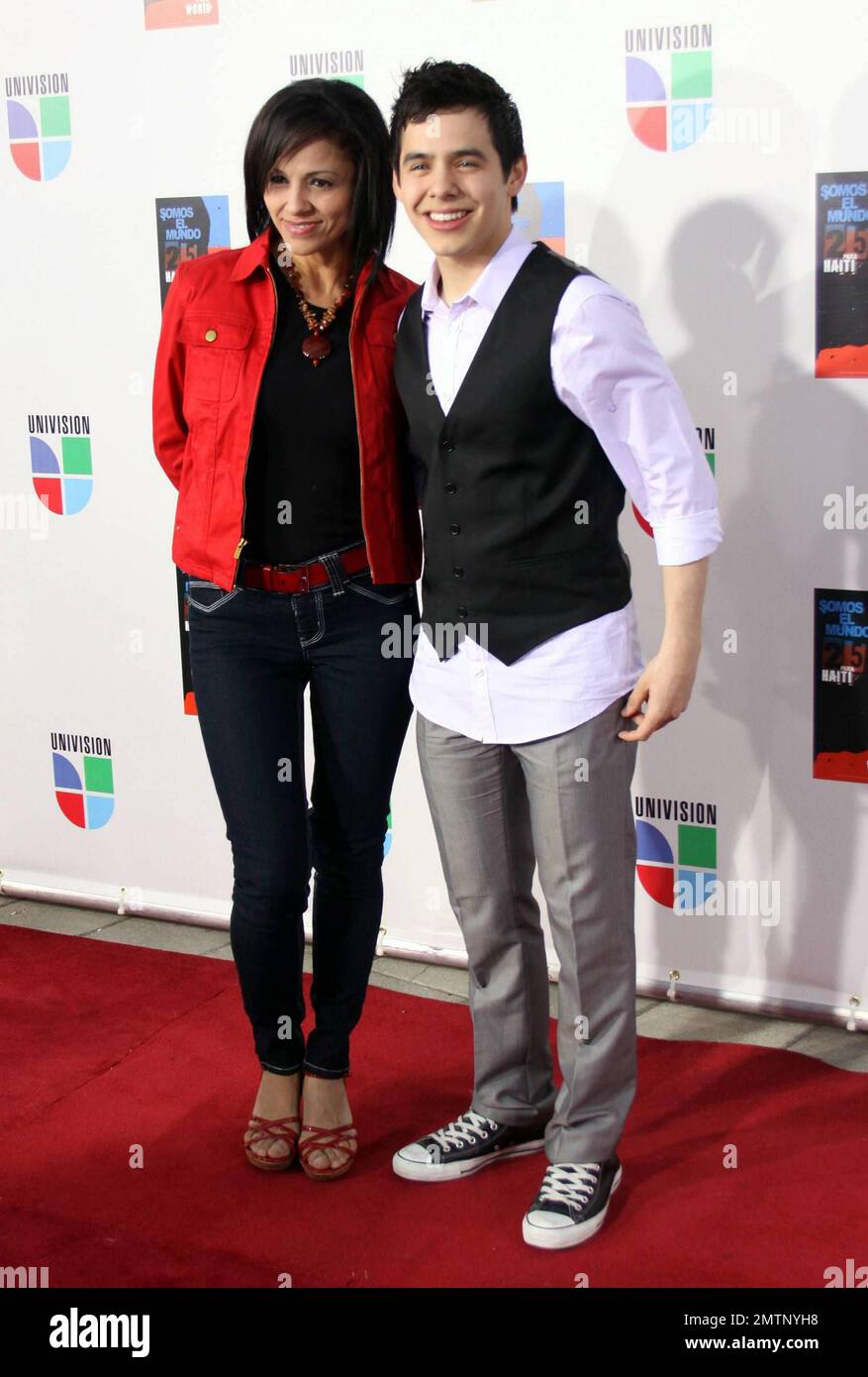 David Archuleta at the epic recording of "Somos El Mundo," the Spanish ...