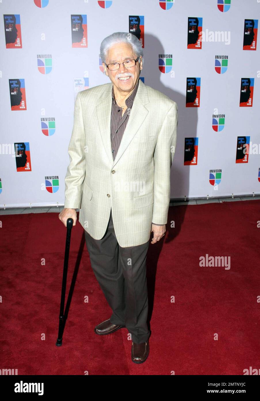 Johnny Pacheco at the epic recording of "Somos El Mundo," the Spanish ...
