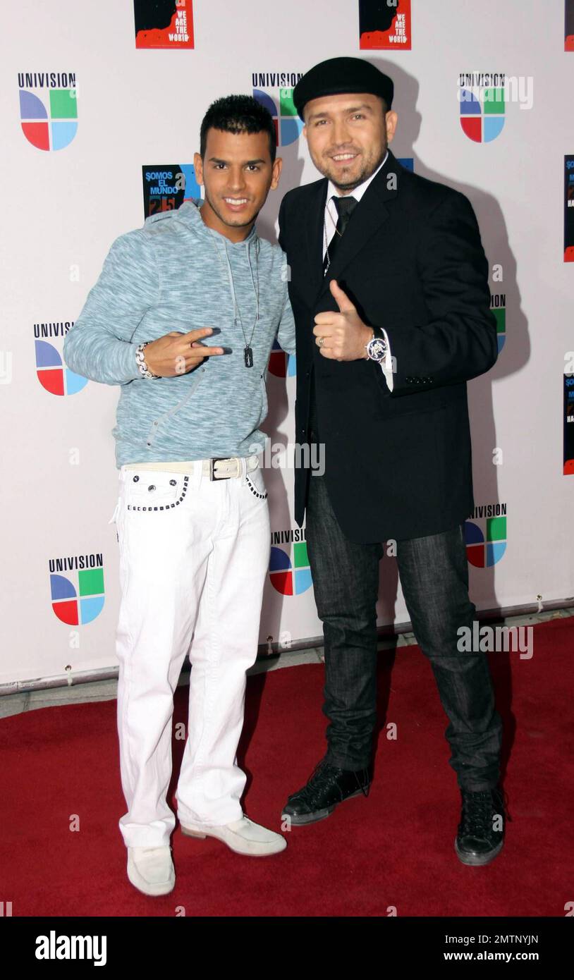 Tito El Bambino at the epic recording of "Somos El Mundo," the Spanish ...
