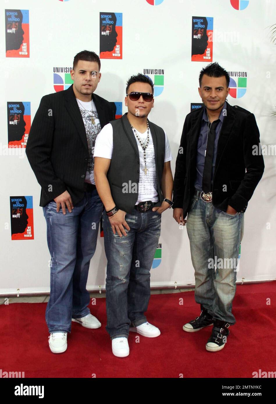 Alacranes Musical at the epic recording of "Somos El Mundo," the ...