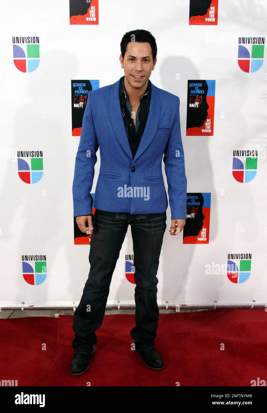 Christian Chavez at the epic recording of "Somos El Mundo," the Spanish ...