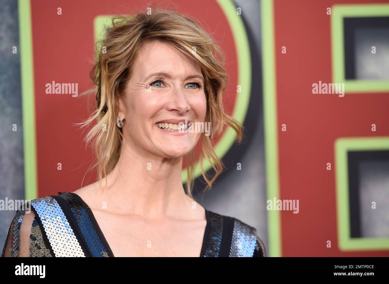 Laura Dern, a cast member in "Twin Peaks," poses at the premiere of the ...