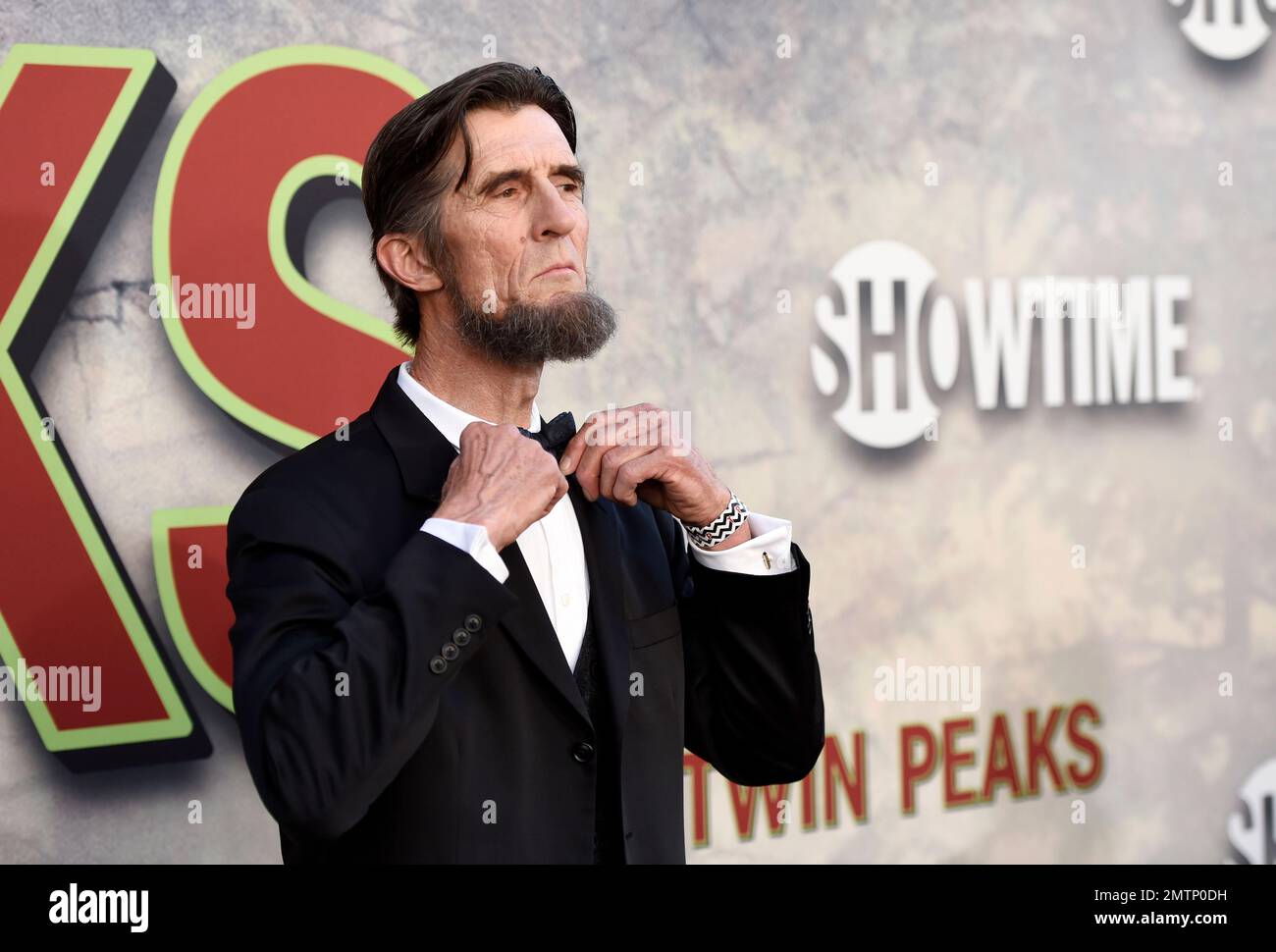 Robert Broski, a cast member in "Twin Peaks," poses with her husband ...