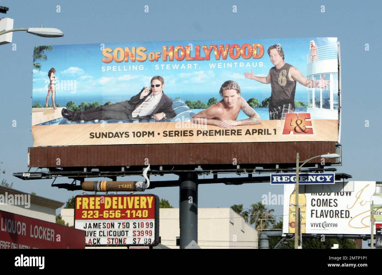 Sons of Hollywood tv series ad in Los Angeles, Ca. 3/24/07 Stock Photo ...