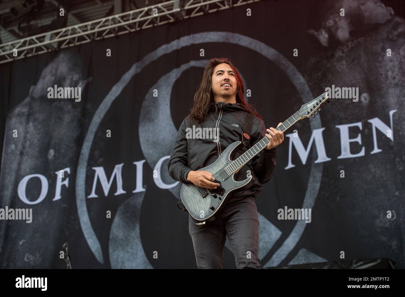 Phil Manansala of Of Mice & Men performs at Rock On The Range Music ...