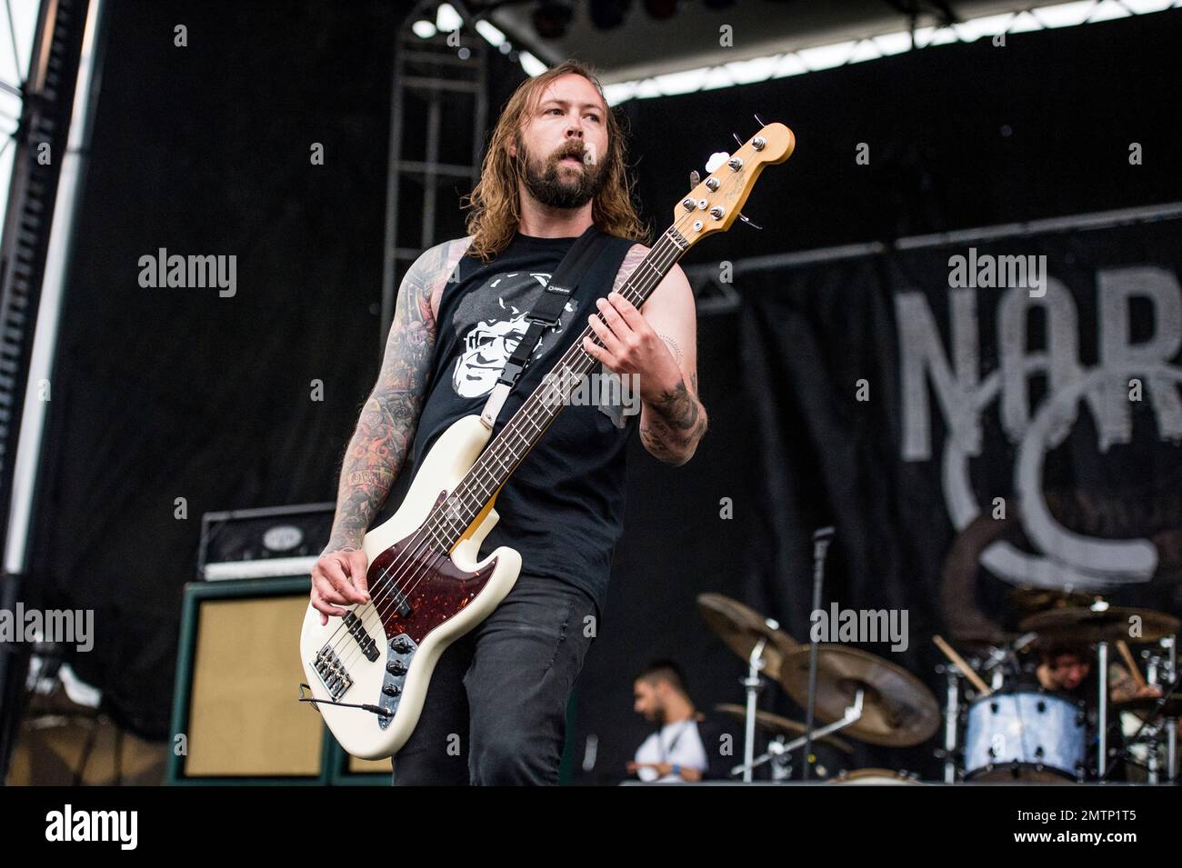 John Finnegan of Norma Jean performs at Rock On The Range Music ...