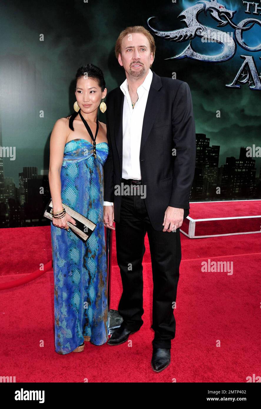 Nicolas Cage and wife Alice Kim Cage walk the red carpet for the ...