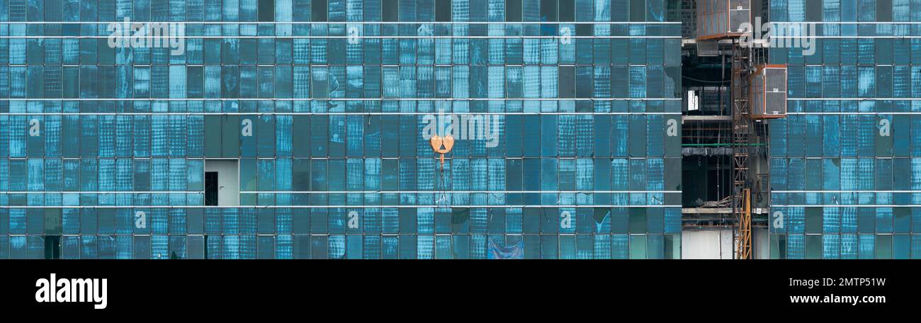 hospital modern building underconstruction decoration pattern with ...