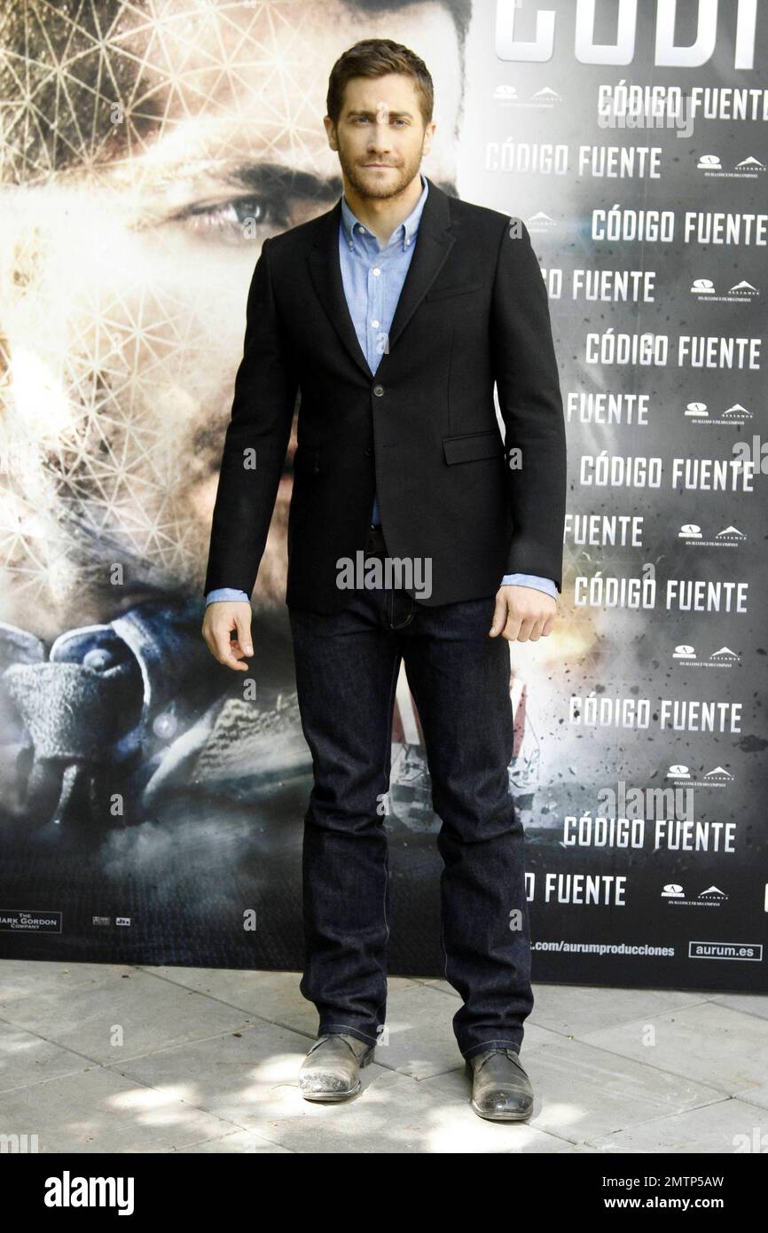SPAIN OUT - Jake Gyllenhaal at a photocall for the new movie "Source ...