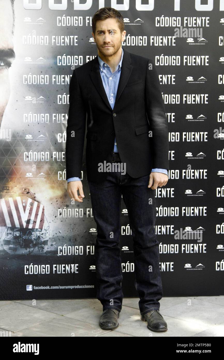 SPAIN OUT - Jake Gyllenhaal at a photocall for the new movie "Source ...