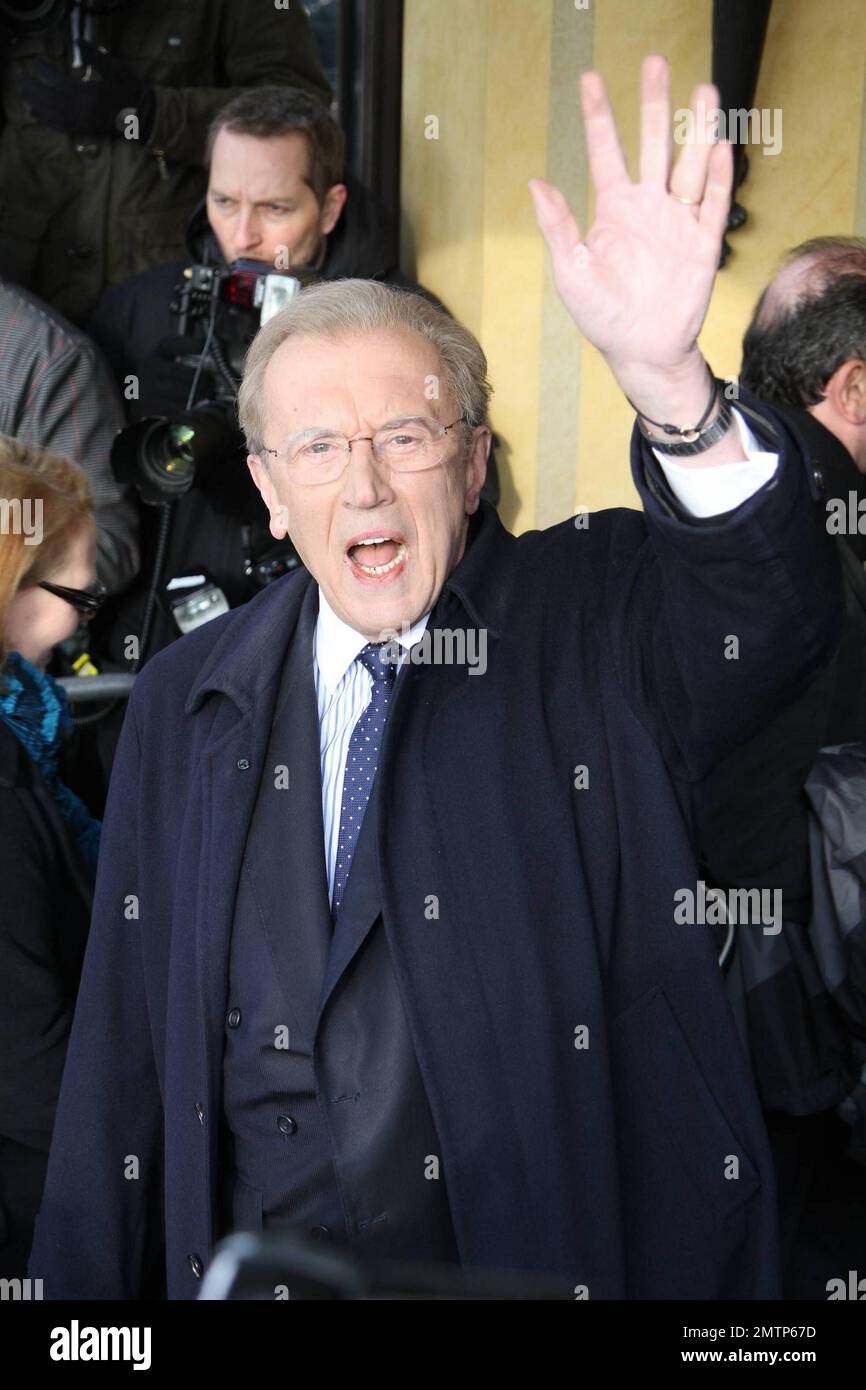 Sir David Frost attends the South Bank Show Awards at the Dorchester ...