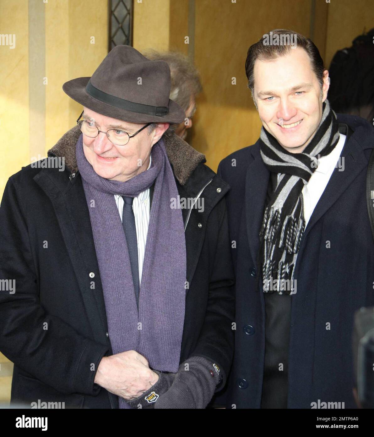 Jim Broadbent and David Morissey attend the South Bank Show Awards at ...