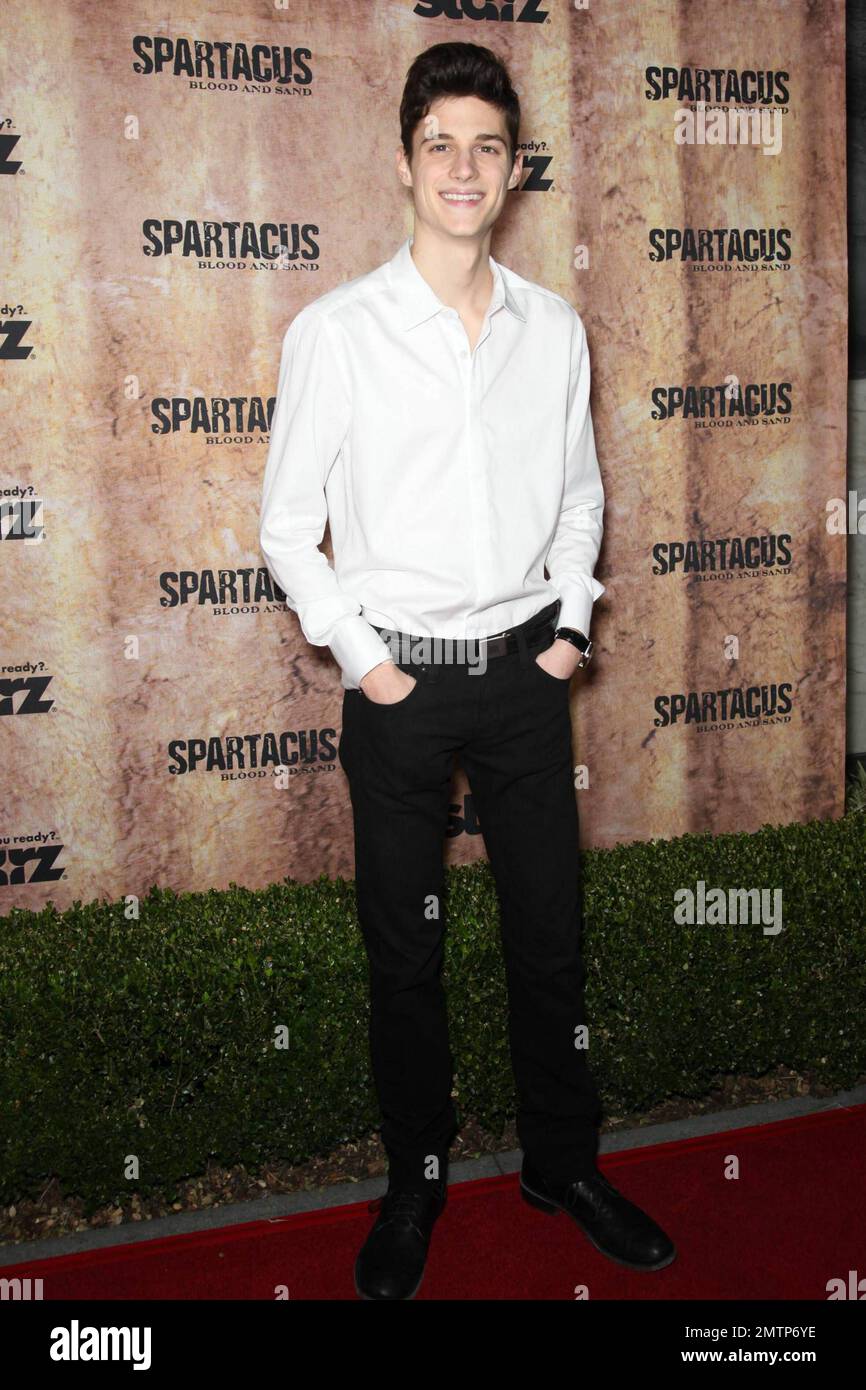Ken Baumann arrives to the premiere of upcoming Starz series "Spartacus ...