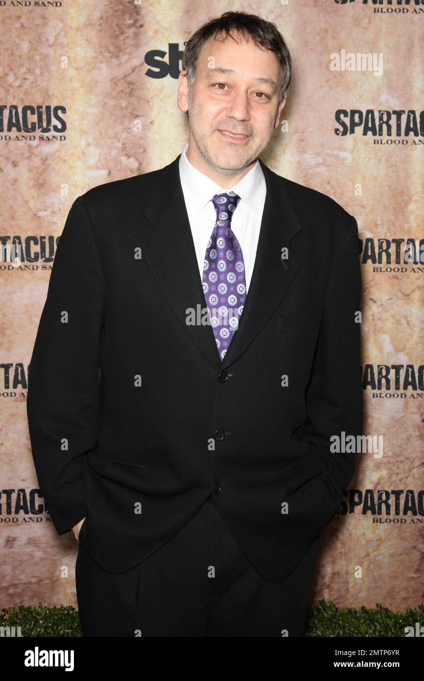 Sam Raimi arrives to the premiere of upcoming Starz series "Spartacus ...