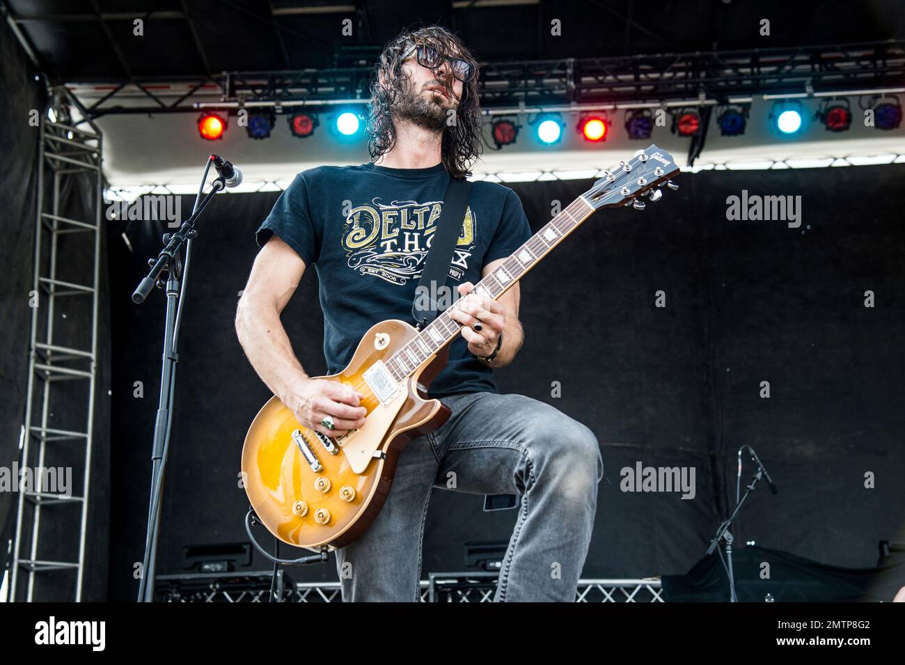 Cory Clark of Aeges performs at Rock On The Range Music Festival on ...