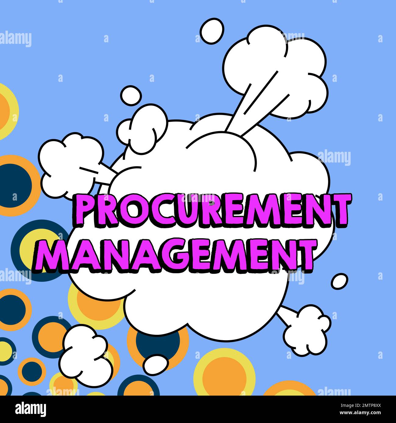 Conceptual display Procurement Management. Business showcase buying ...