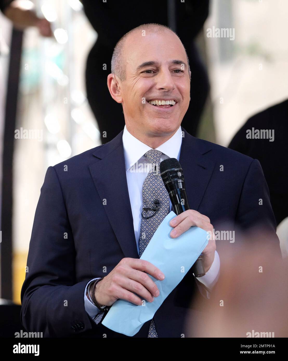 Matt Lauer appears on NBC's "Today" show at Rockefeller Plaza on Friday ...