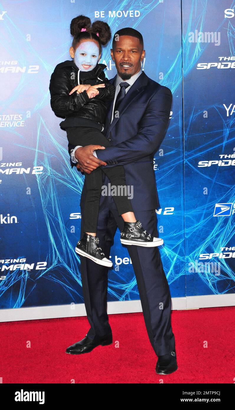 Jamie Foxx at the 'The Amazing Spider-Man 2' Premiere at the Ziegfeld ...
