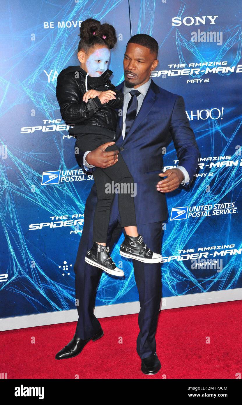 Jamie Foxx at the 'The Amazing Spider-Man 2' Premiere at the Ziegfeld Theatre. New York, NY ...