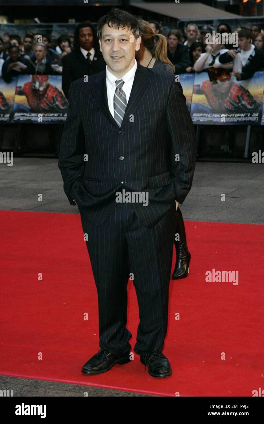 Sam Raimi attends the Spider Man 3 premiere at the Odeon Cinema ...