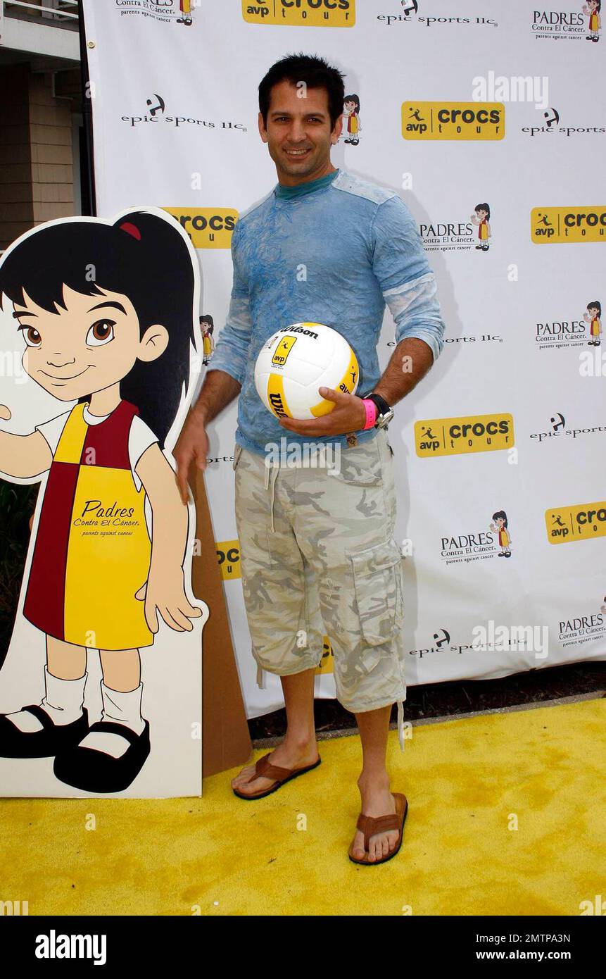 Chris Devlin at the Spike for HOPE celebrity beach volleyball match in ...