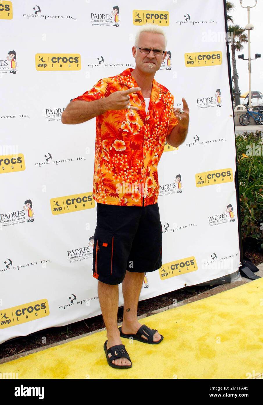 George Gray at the Spike for HOPE celebrity beach volleyball match in ...