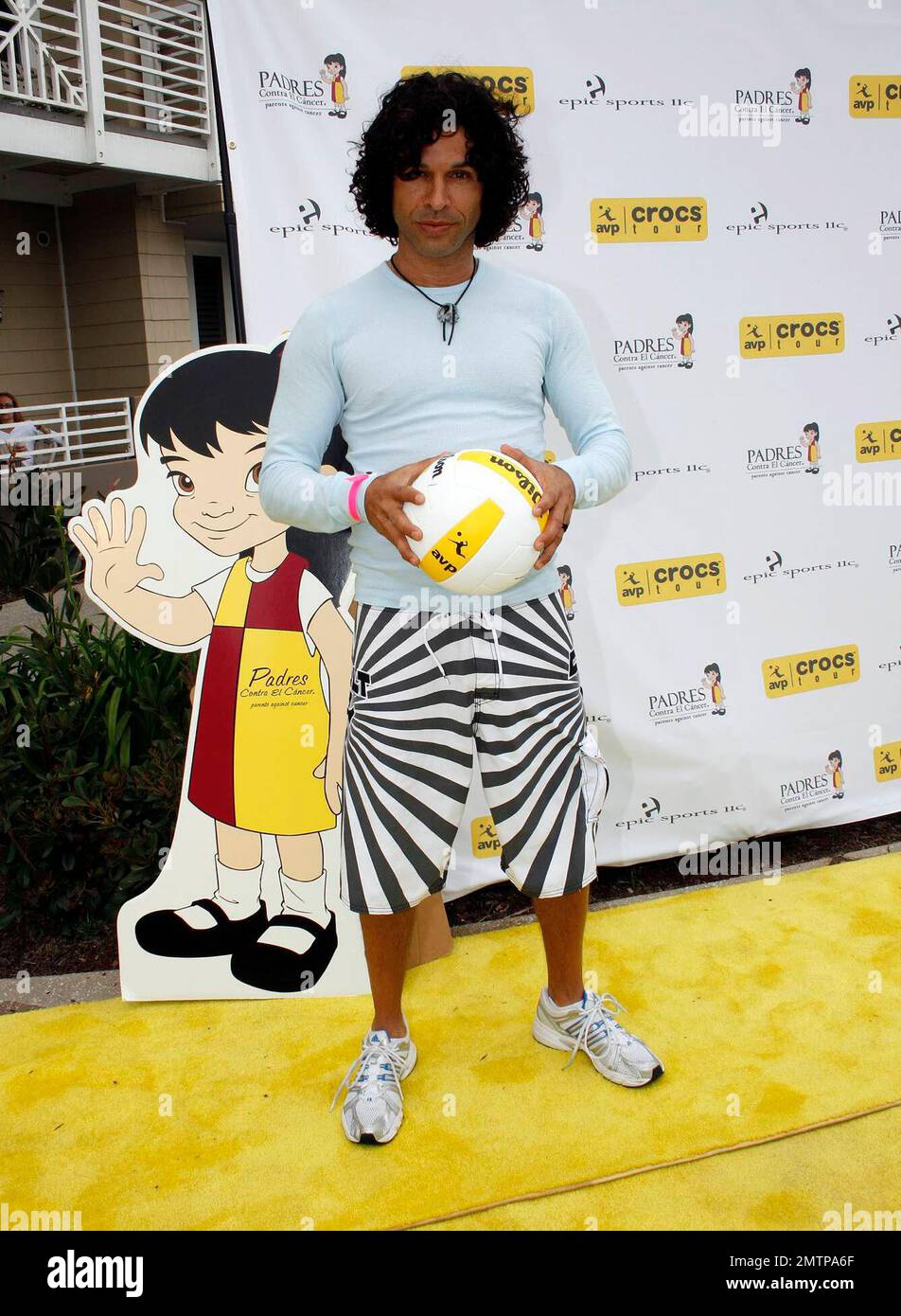 Chris Maleki at the Spike for HOPE celebrity beach volleyball match in ...