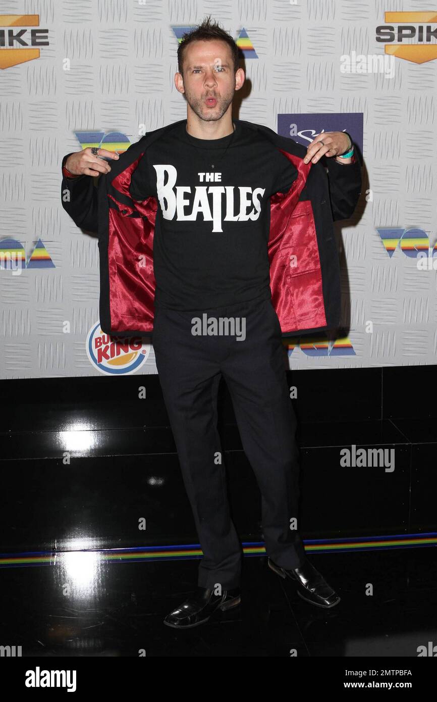 Dominic Monaghan shows o his love o The Beatles as he arrives at Spike ...