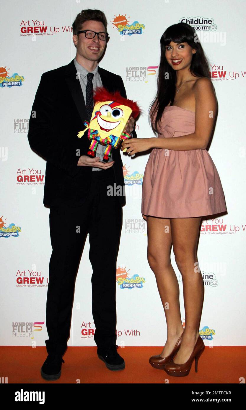 Jamelia Jamil and Rick Edwards attend Spongebob Fancypants, a celebrity ...