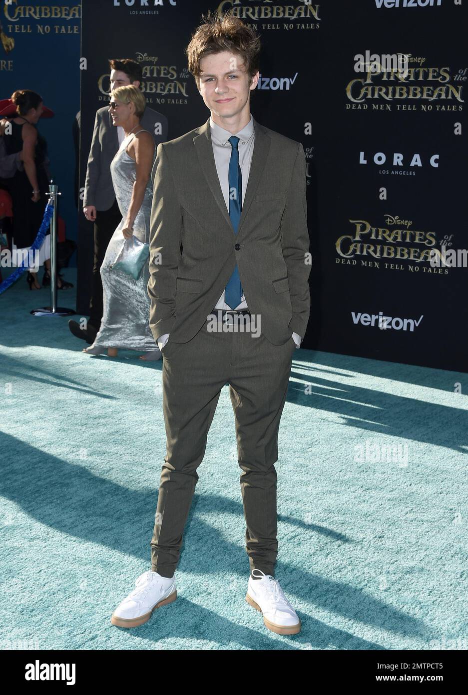 Ty Simpkins arrives at the Los Angeles premiere of "Pirates of the ...