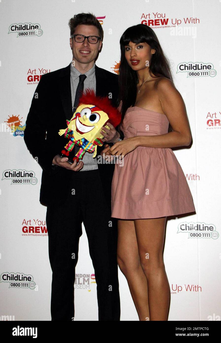 Jamelia Jamil and Rick Edwards attend Spongebob Fancypants, a celebrity ...