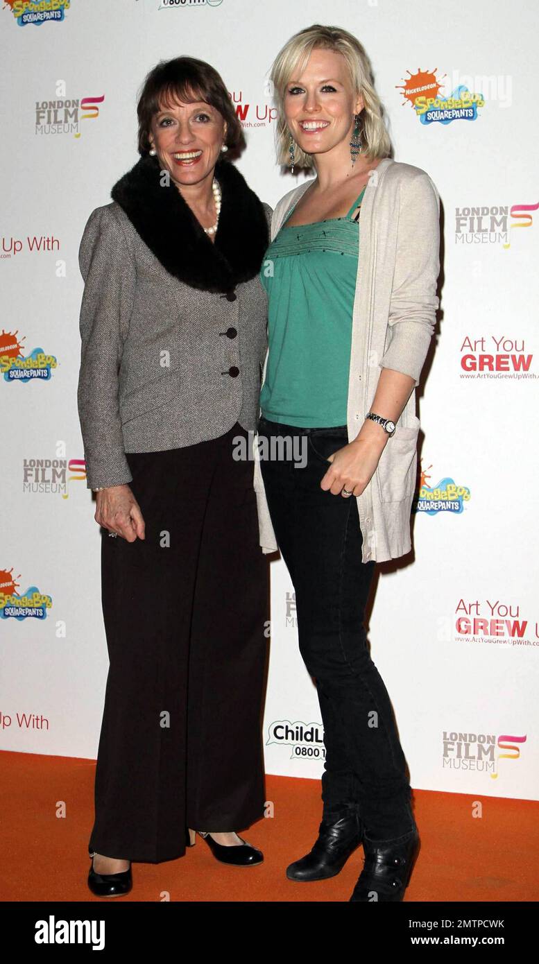 Esther Rantzen and daughter Rebecca Wilcox attend Spongebob Fancypants ...