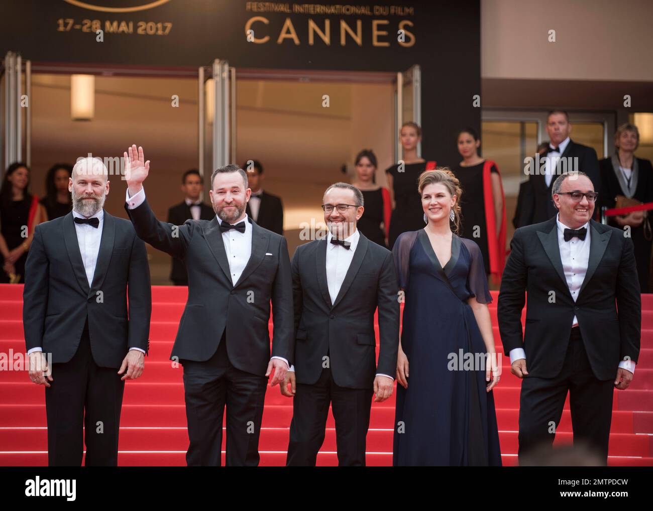 From left, cinematographer Mikhail Krichman, actor Alexey Rozin ...