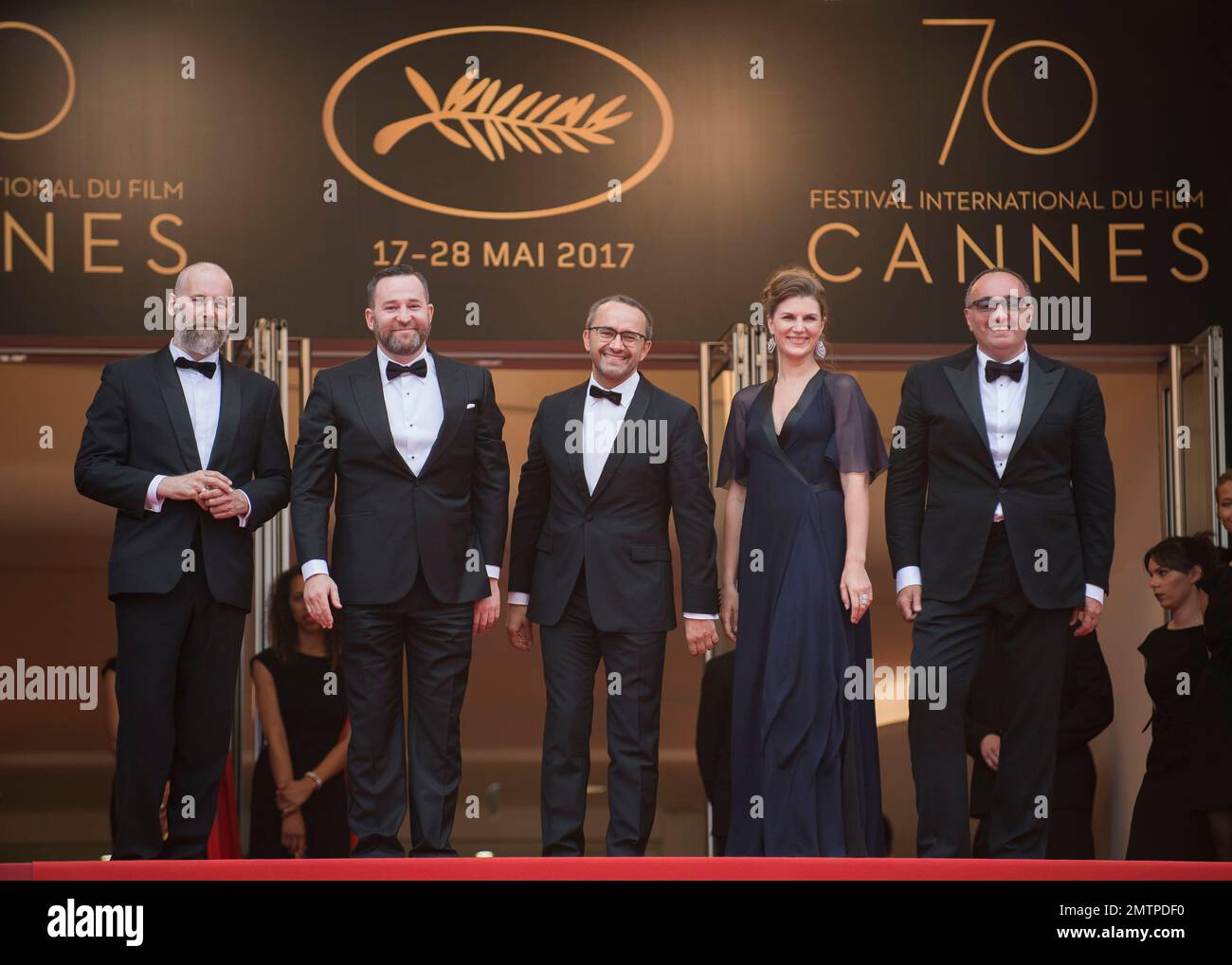 From left, cinematographer Mikhail Krichman, actor Alexey Rozin ...