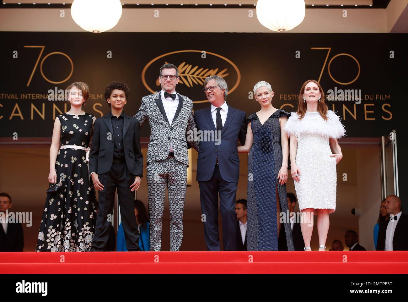 Actress Millicent Simmonds, actor Jaden Michael, screenwriter Brian Selznick, director Todd ...