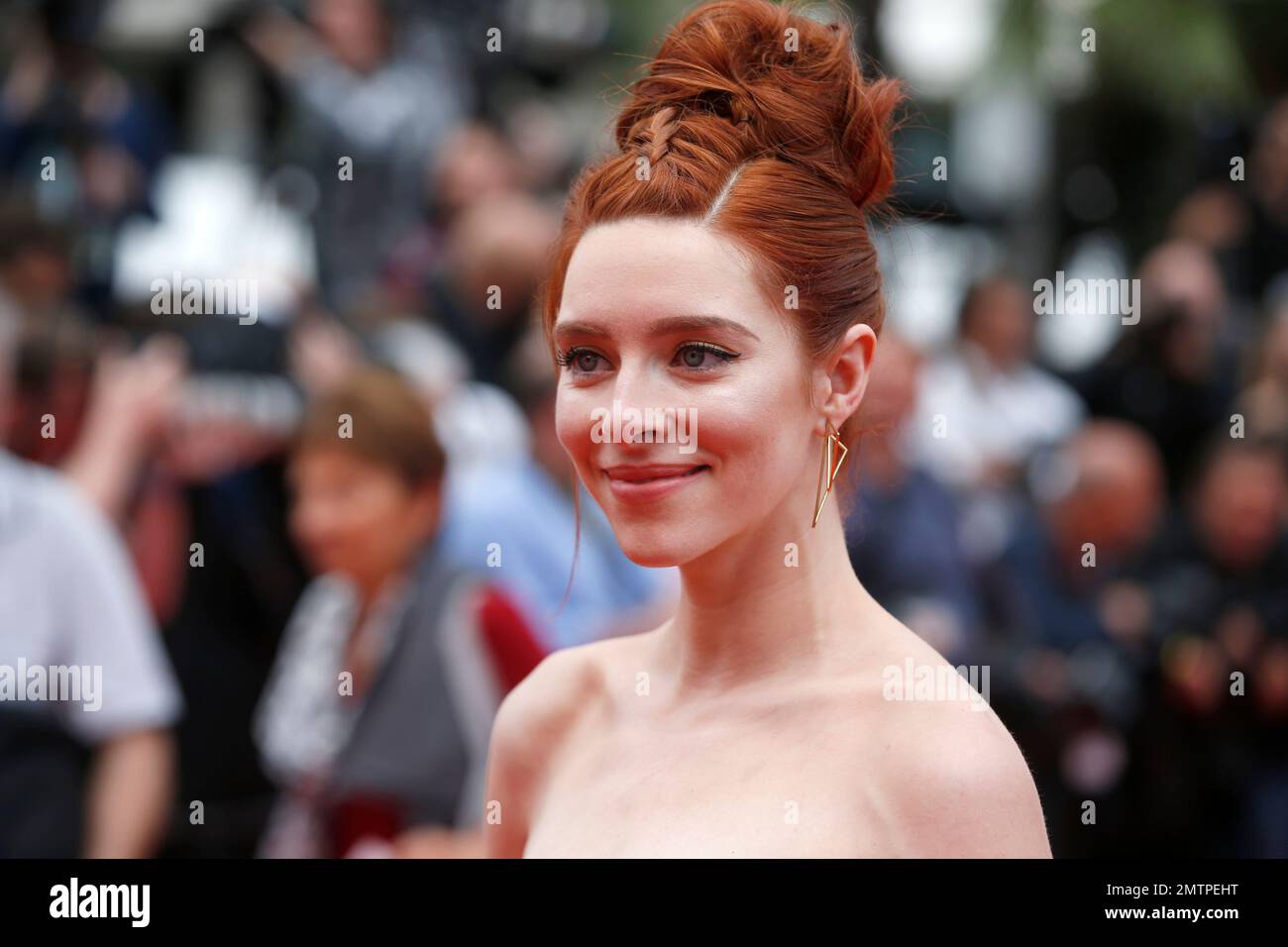 Actress Kate Gorney poses for photographers upon arrival at the ...